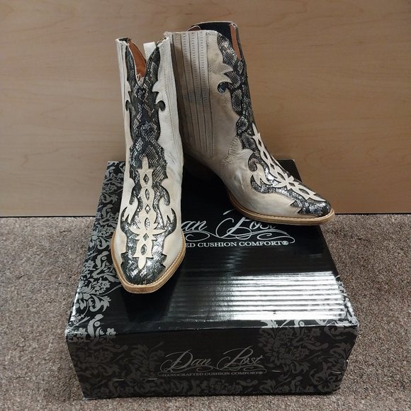 Dan Post | Shoes | Dan Post Ladies Shay Western Cowboy Boot Booties Bone | Poshmark